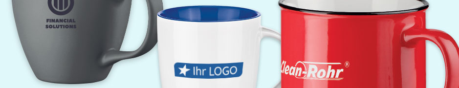 Tassen mit Logo bedrucken oder gravieren | Saalfrank Werbeartikel