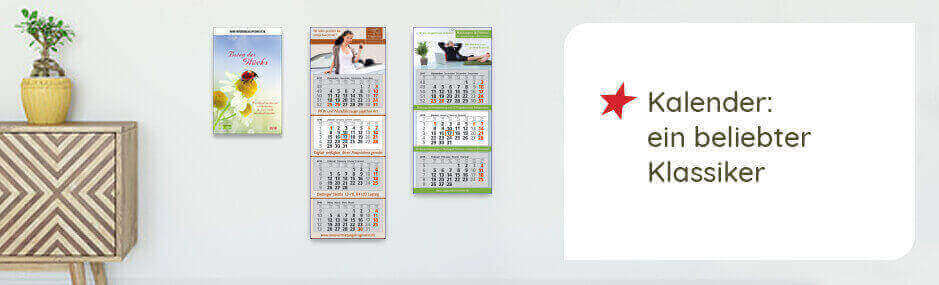 Kalender mit Werbung bedrucken | SAALFRANK